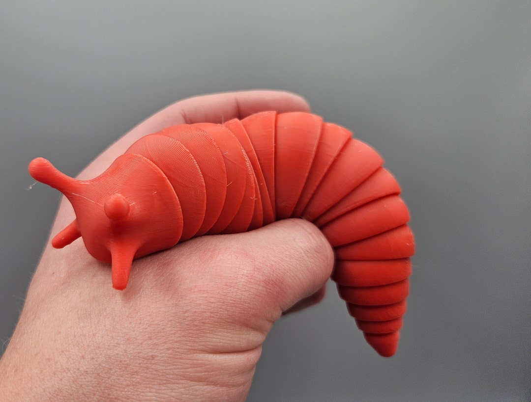 Articulated Slug Fidget 3D Printed Fidget Toy / Desk Toy / Tik Tok Toy ...