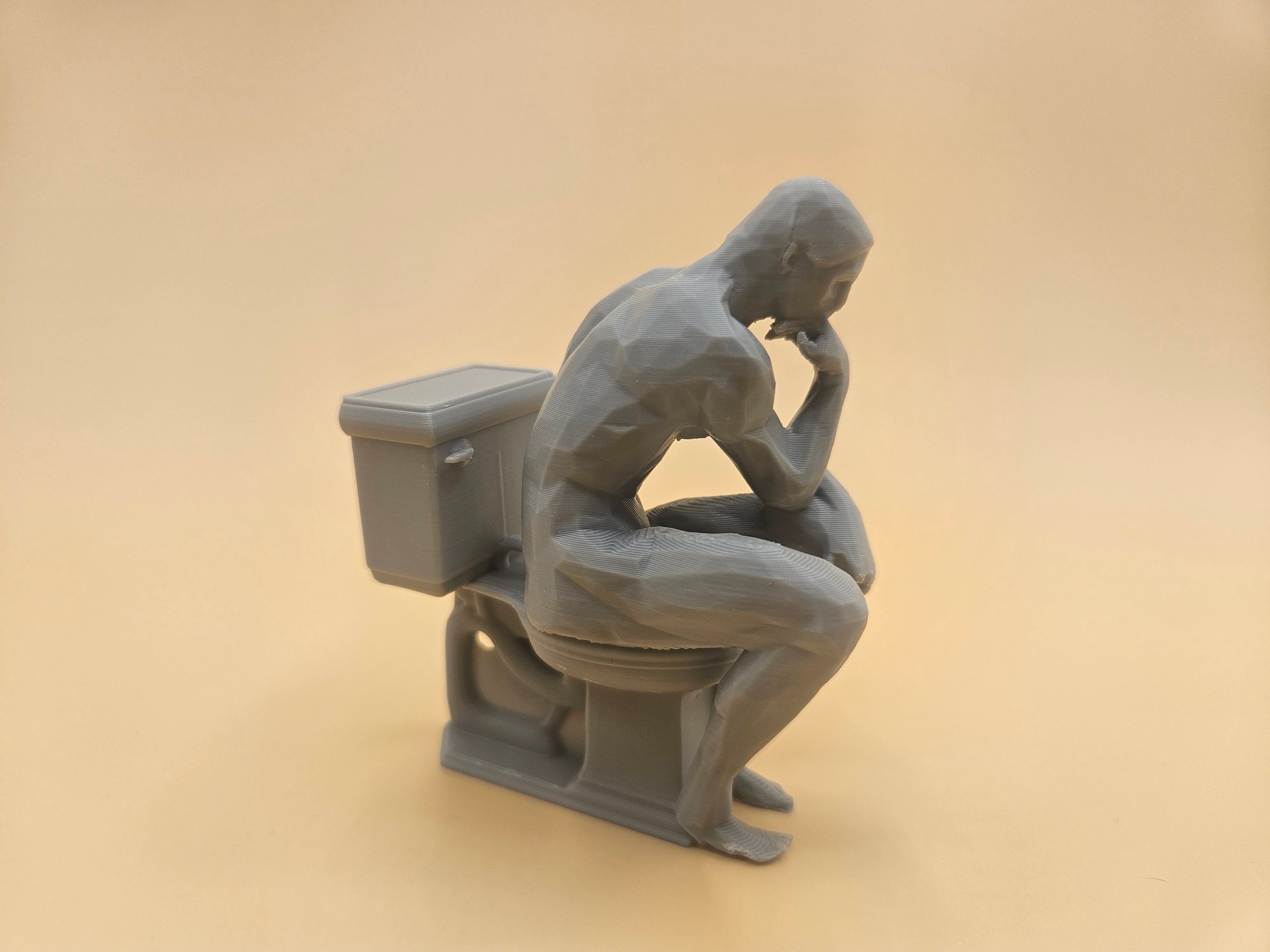 The Thinker on the Stinker Statue / Funny Gifts for Kids / Desk Gifts ...
