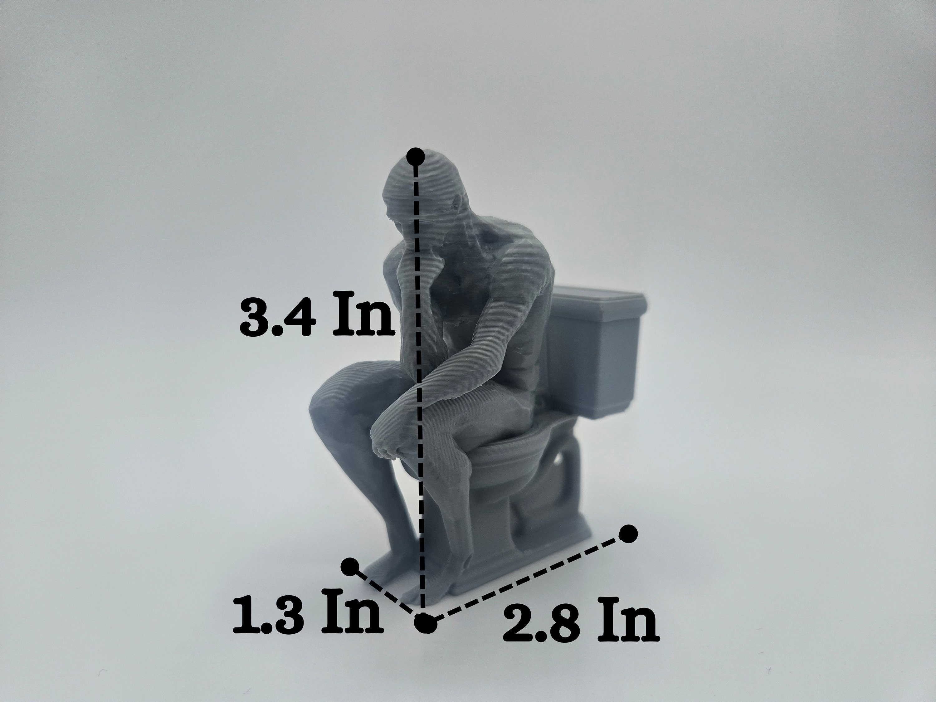 The Thinker on the Stinker Statue / Funny Gifts for Kids / Desk Gifts ...