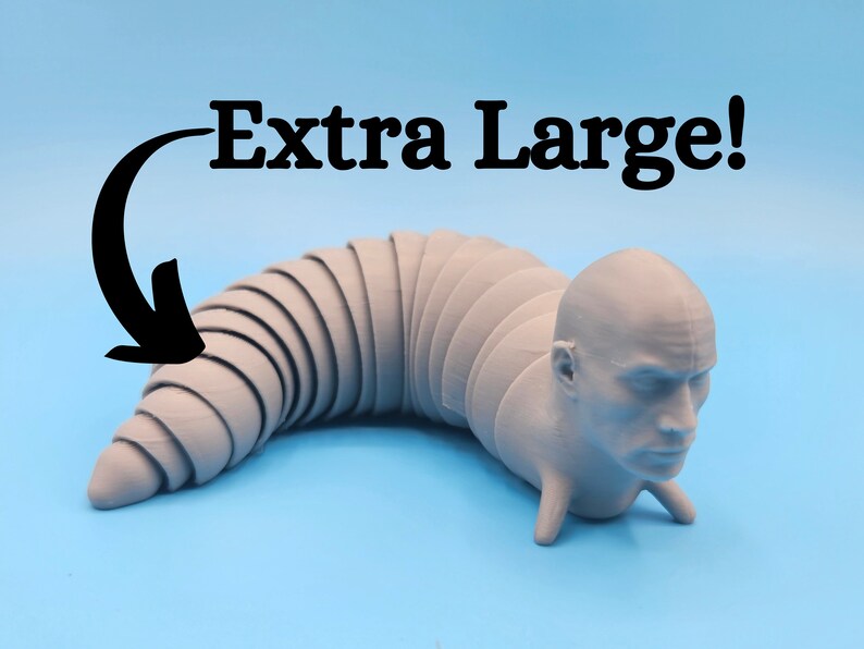 Rock Fidget Slug Articulated Slug / Dwayne the Rock Johnson / Gag Gift ...