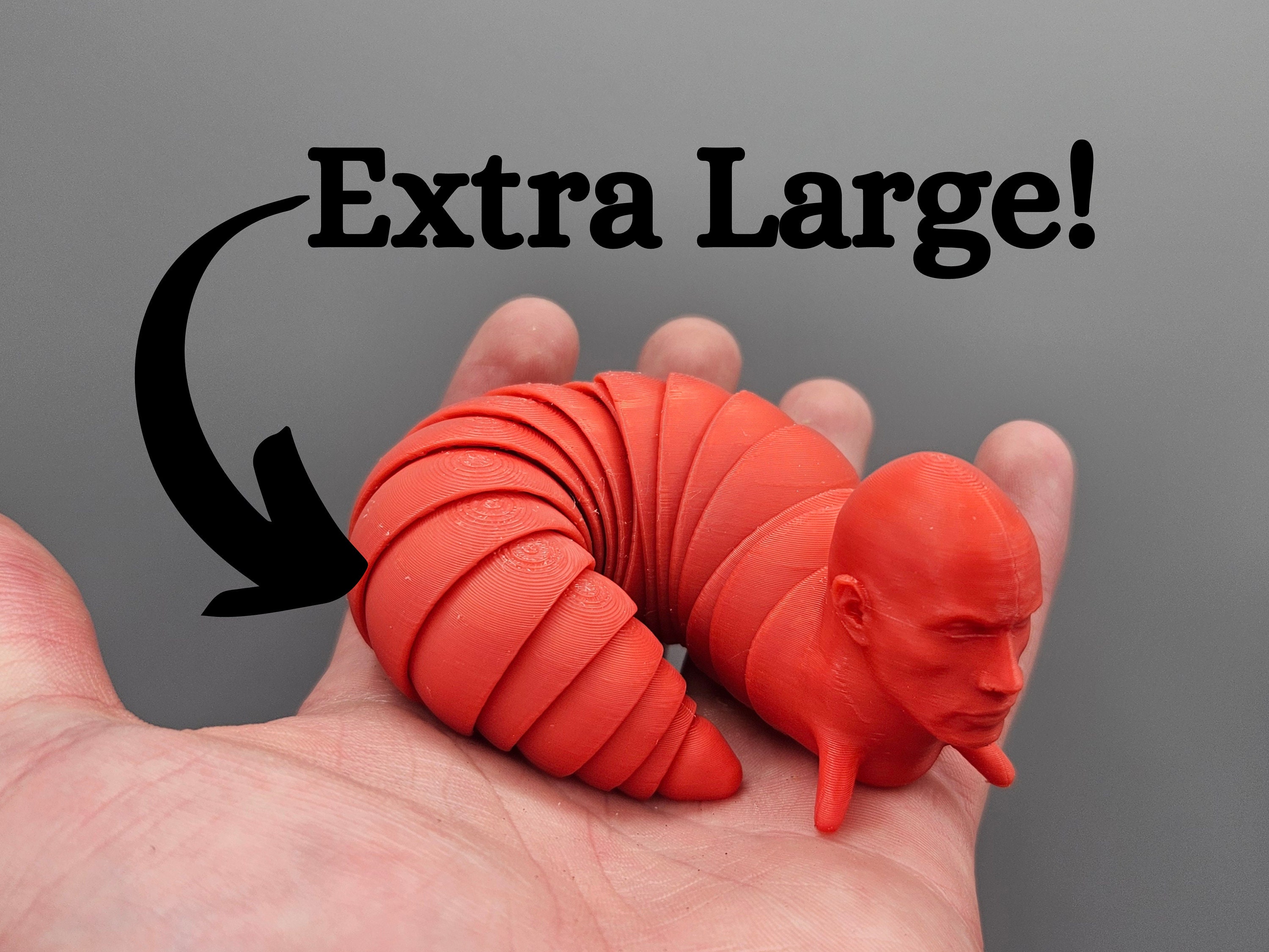 Rock Fidget Slug Articulated Slug / Dwayne the Rock Johnson / Gag Gift ...