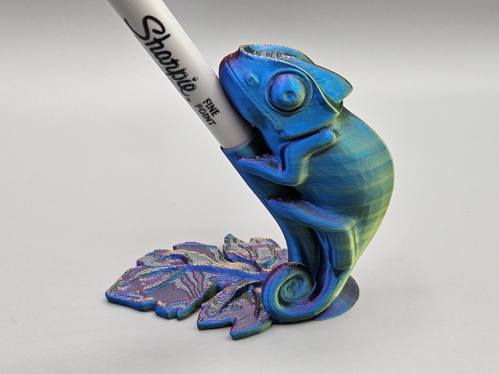 Chameleon Pen Holder Desk Pen Holder / Desk Organizer / Animal Desk ...