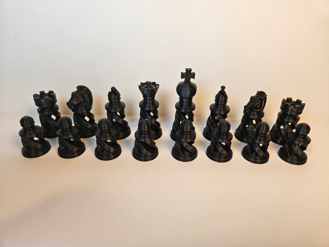 Twisted Chess Set Decor BOHO Inspired Chess Set for Him Gift - Etsy