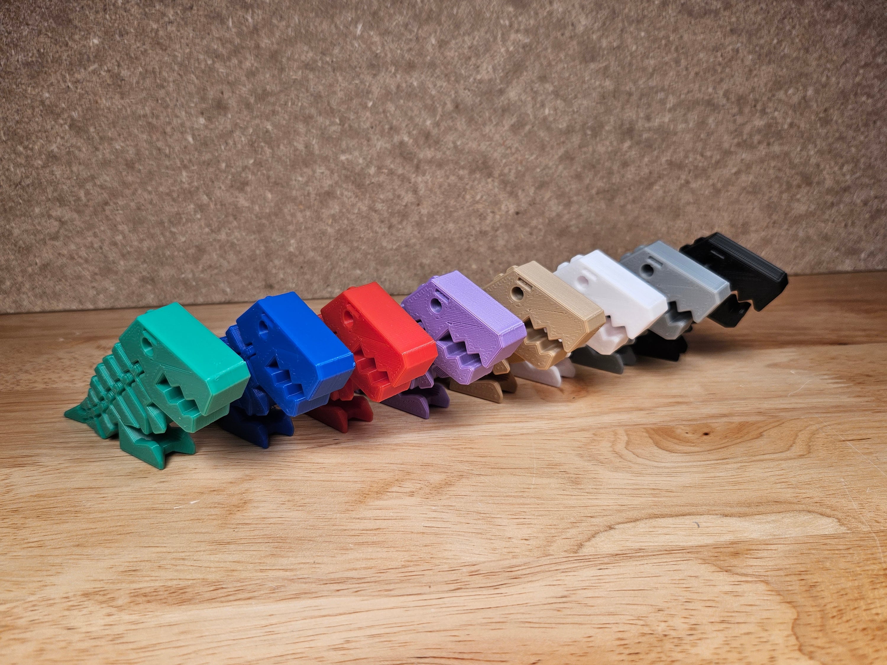 Flexi Rex Flexible Fidget 3D Printed Fidget Toy / Dinosaur Fidget Toy ...