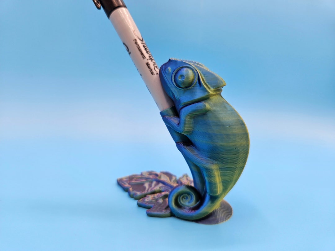 Chameleon Pen Holder Desk Pen Holder / Desk Organizer / Animal Desk ...