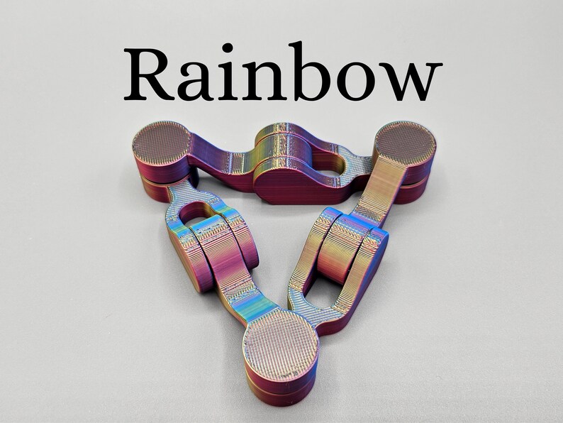 Kaleidocycle Fidget Toy 3D Printed Fidget / ADHD, Stress Reliefer, Desk ...