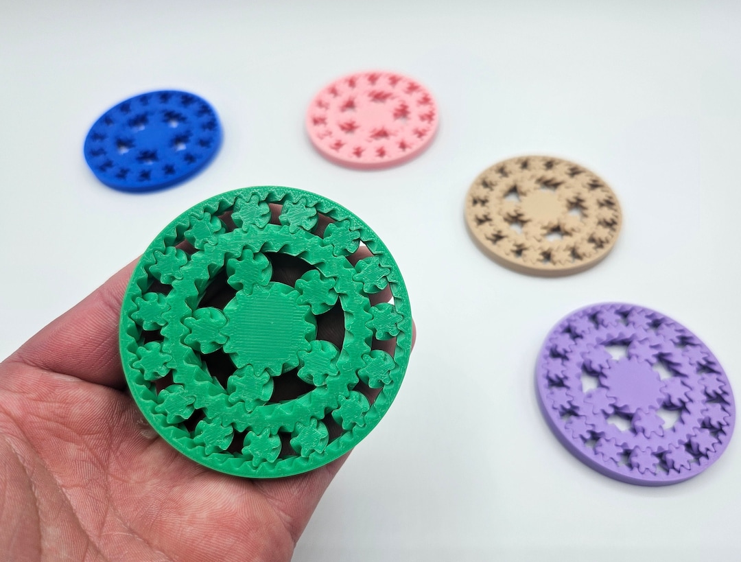 ADHD Fidget Gear Toy / Gear Bearing Desk Toy / Stim Fidget Spinner ...