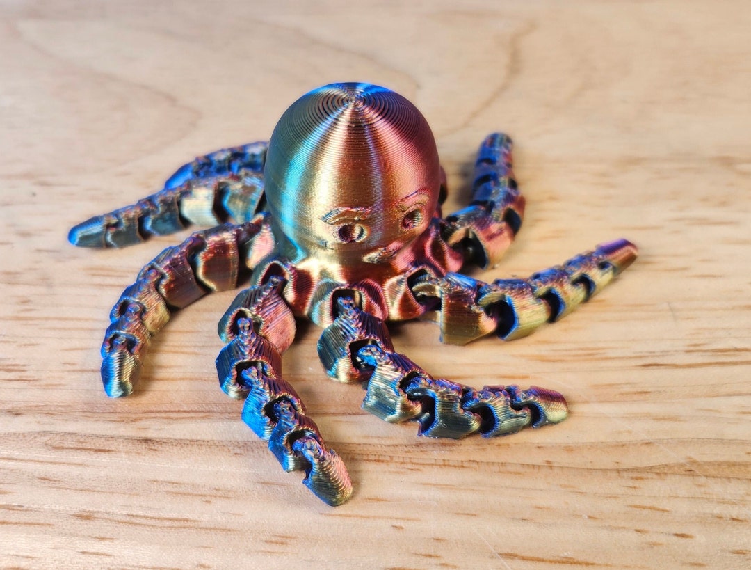 Articulating Octopus Toy Fidget Octopus Toy for Kids Gift for - Etsy