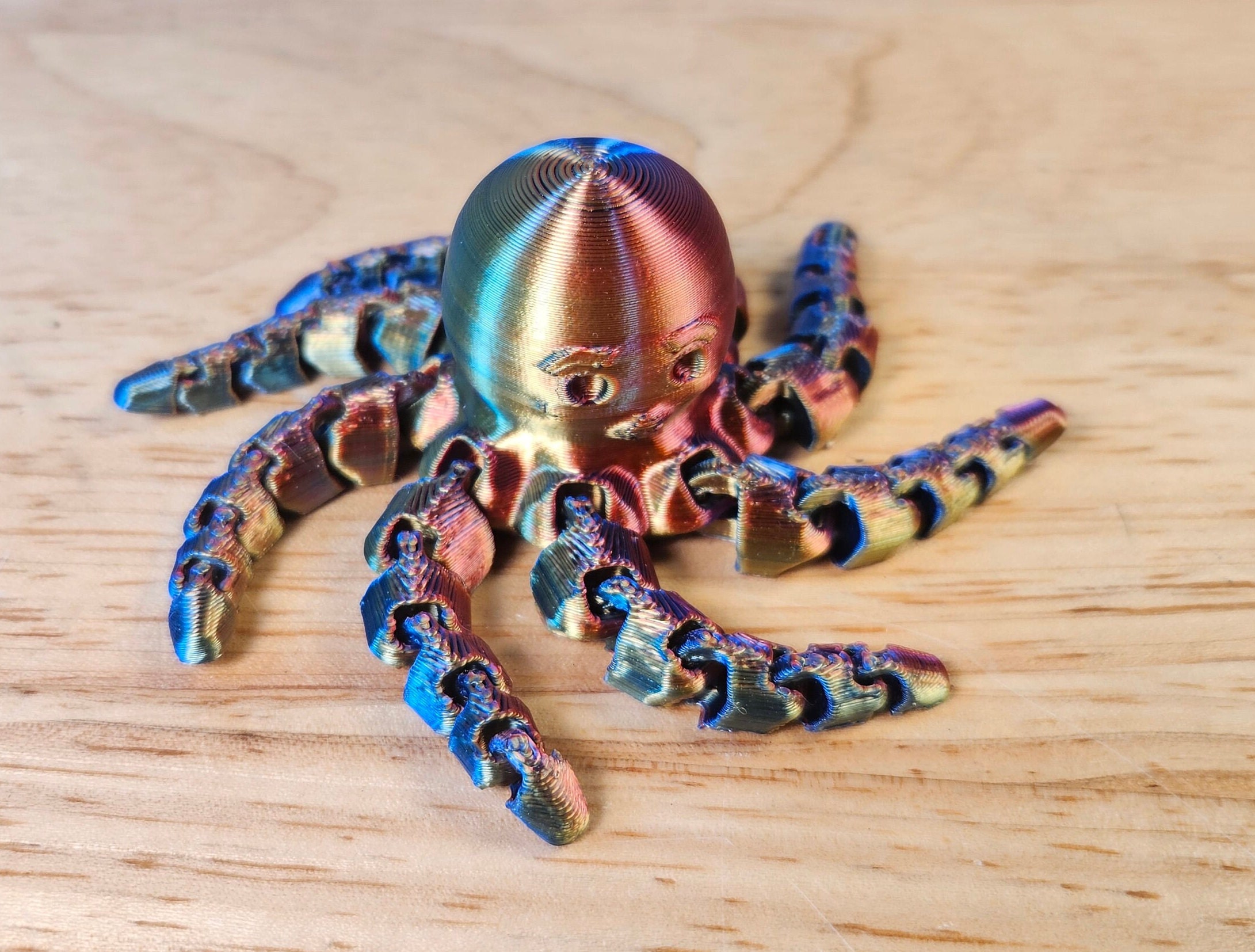 Articulating Octopus Toy Fidget Octopus Toy for Kids Gift for Young ...