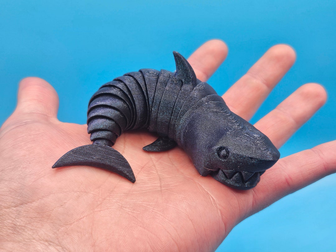 3D Printed Articulated Shark Fidget Toy for Kids / Water Toy / Fidget ...