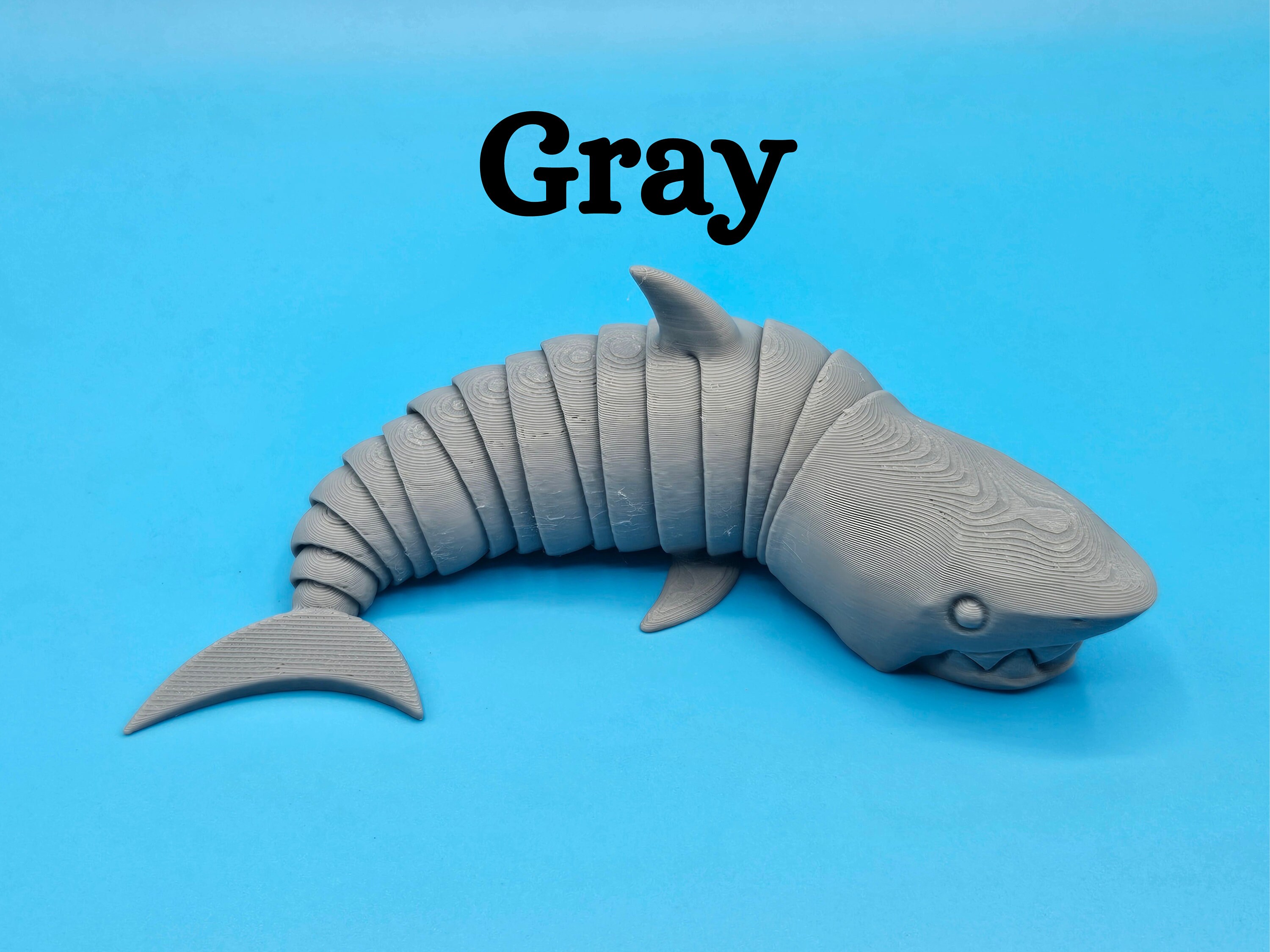 3D Printed Articulated Shark Fidget Toy for Kids / Water Toy / Fidget ...