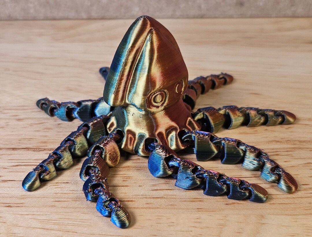 Articulating Squid Toy Fidget Squid Toy for Kids Gift for - Etsy