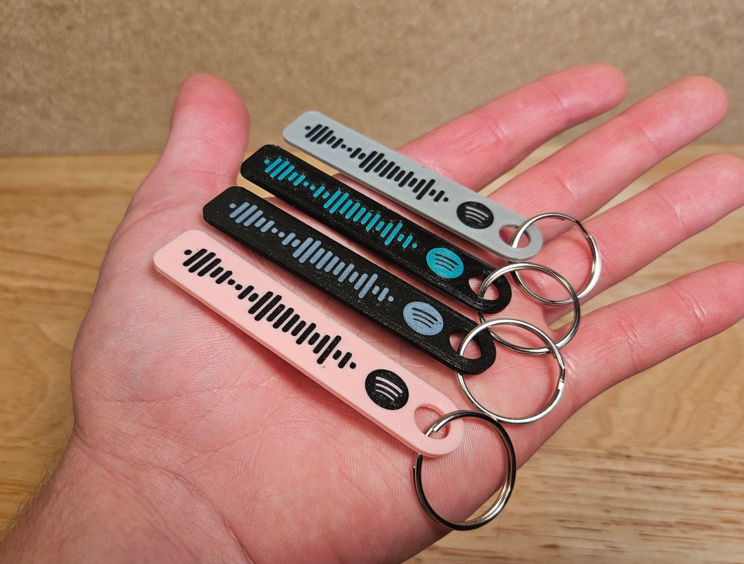 Custom Spotify Song Keychain for Spotify Song Personalized Keychain ...