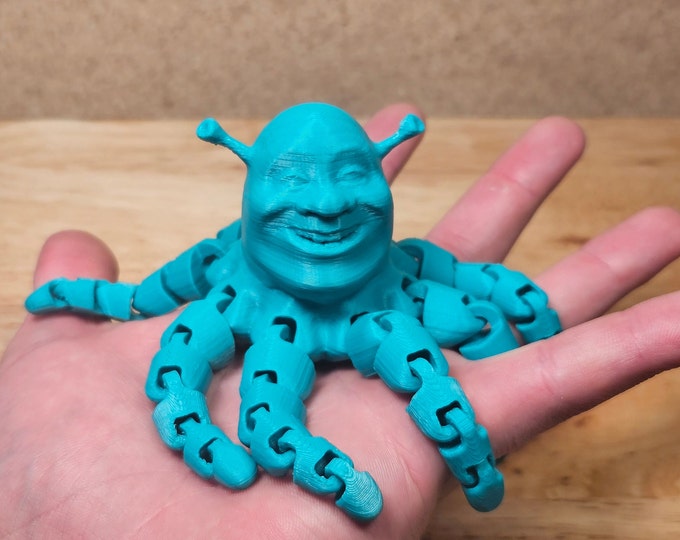 Articulating 3D Printed Shrektopus Gag Gift for Kids Joke Gift Shrek ...