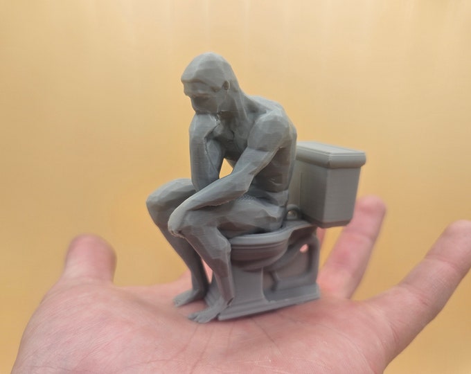 The Thinker on the Stinker Statue / Funny Gifts for Kids / Desk Gifts ...