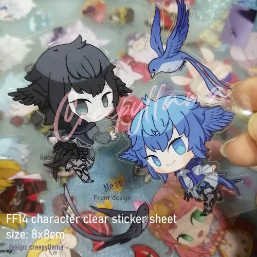 FF14 Scion Clear Sticker Sheet Final Fantasy XIV - Etsy