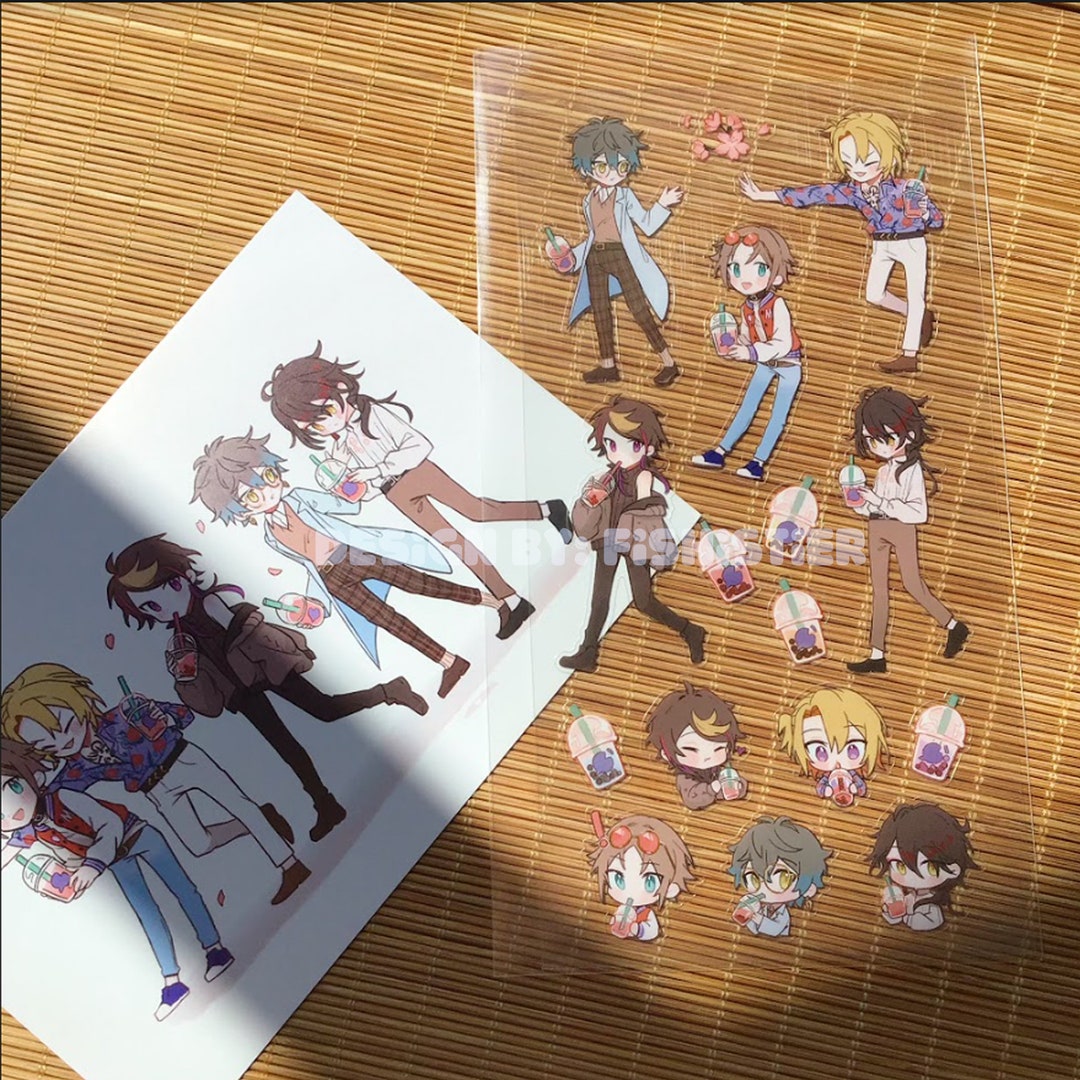 Luxiem Casual Outings Sticker Sheet Fishistier - Etsy