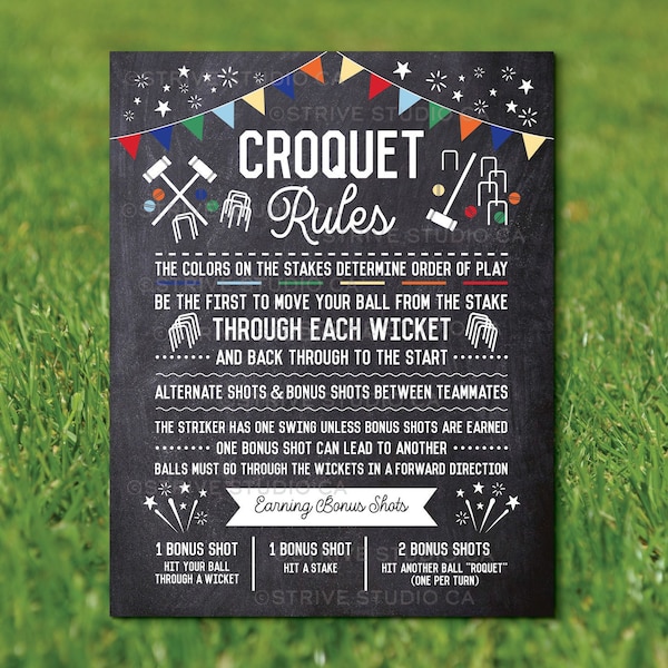 Croquet Game - Etsy