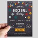 Bocce Ball Rules Sign, Bocce Ball Poster, Backyard Games, Outdoor Party ...