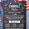 Cornhole Board Game Rules Printable File Eps Pdf Jpg Digital Download ...