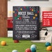 Bocce Ball Rules Sign, Bocce Ball Poster, Backyard Games, Outdoor Party ...