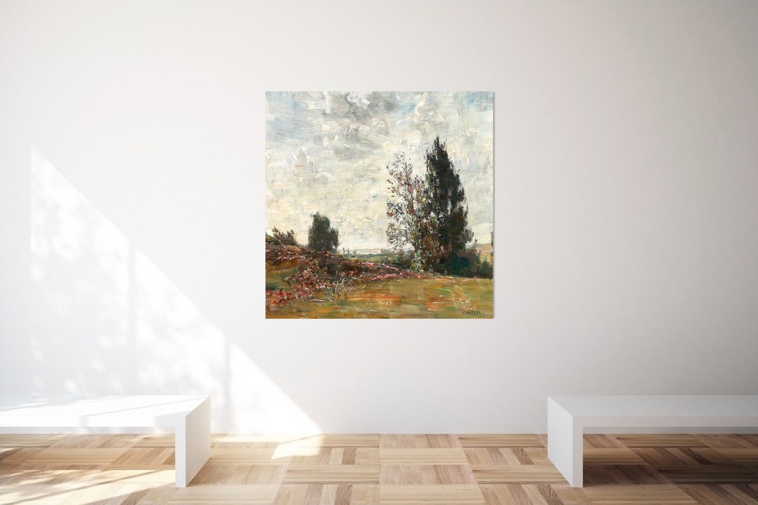 Carl Holsoe Meadow Landscape Painting Vintage Impressionist Printable ...