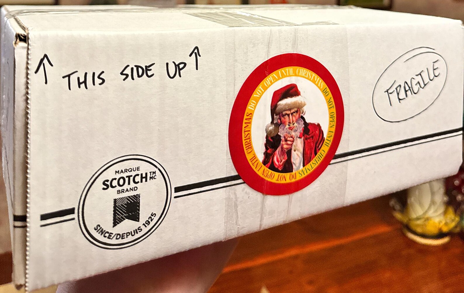 The "do Not Open Until Christmas" Sticker - Etsy
