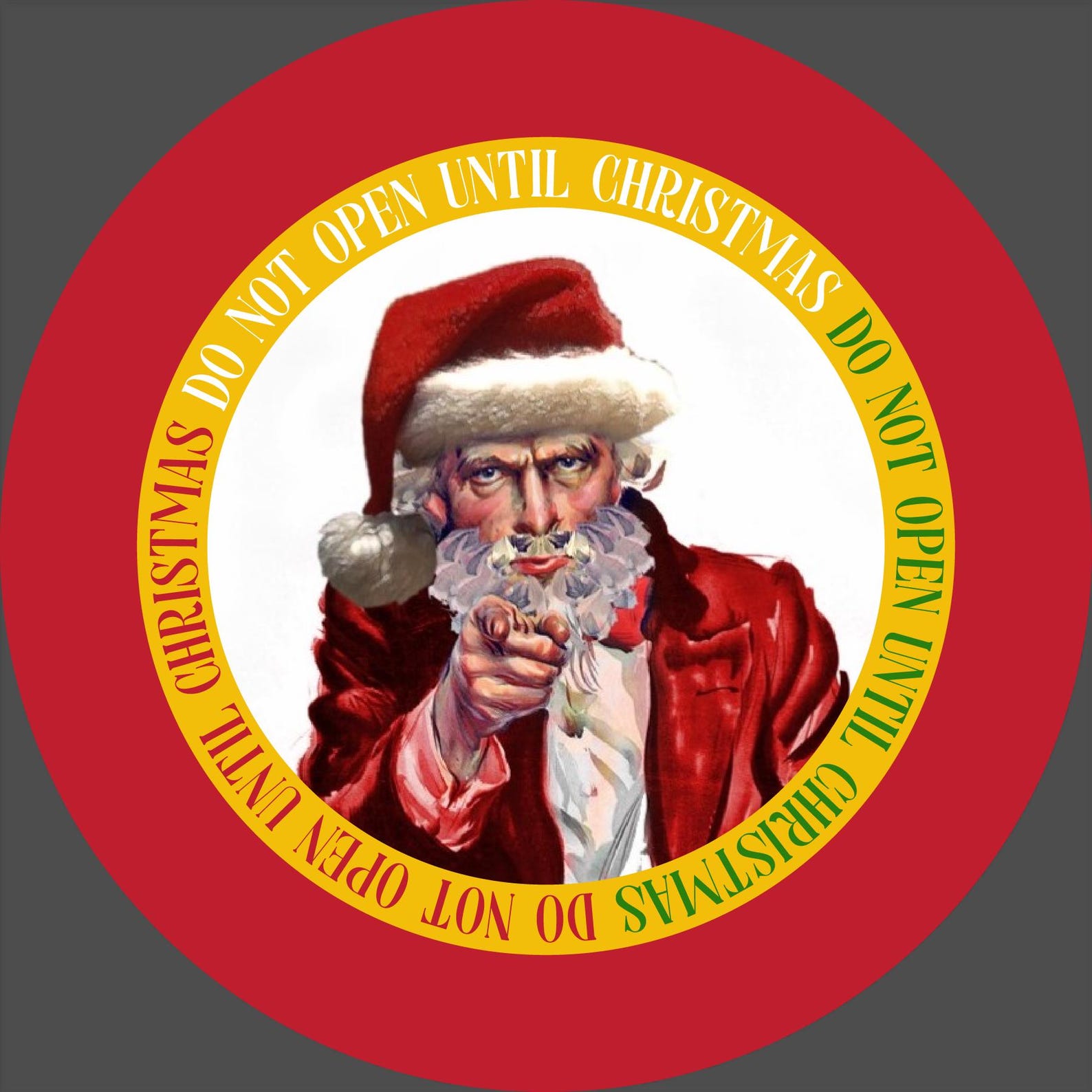 The "do Not Open Until Christmas" Sticker - Etsy