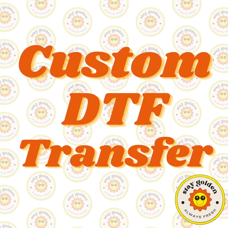 Custom Ready to Press Heat Transfer Dtf Personalized Heat - Etsy