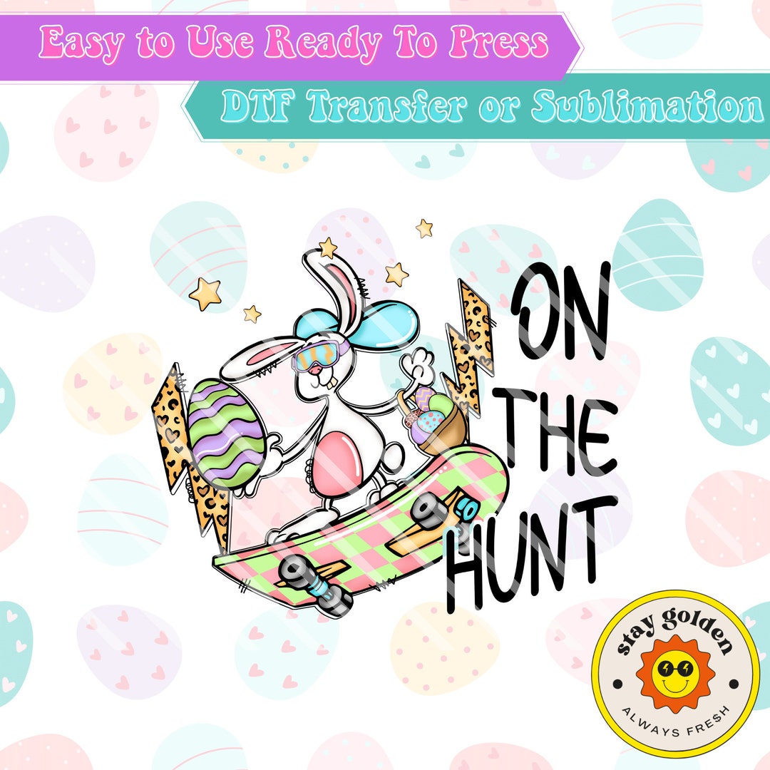 Easter DTF Sublimation Retro Easter Tshirt Transfer Ready to Press ...