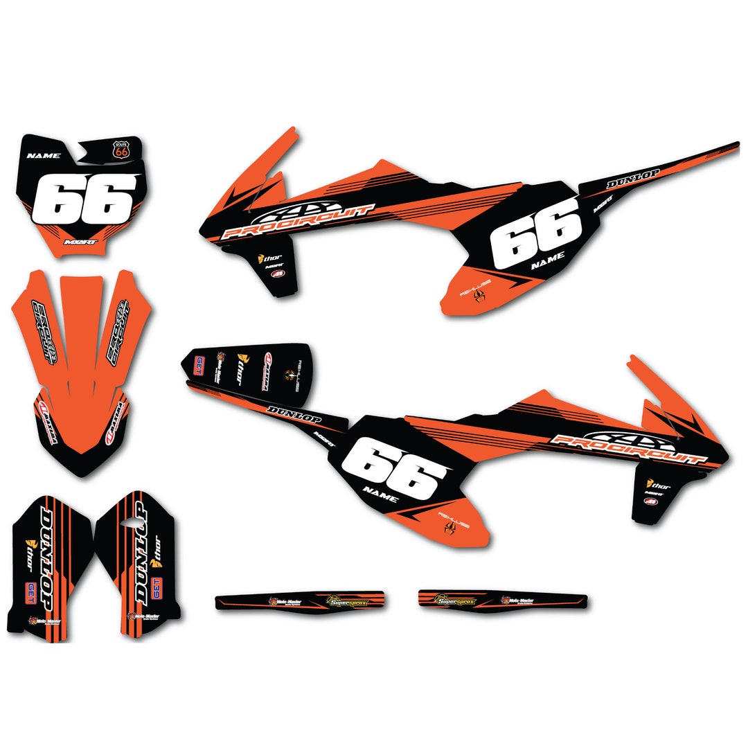 KTM 50 SX Graphics Kit (2016-2023): Custom Decals - Etsy