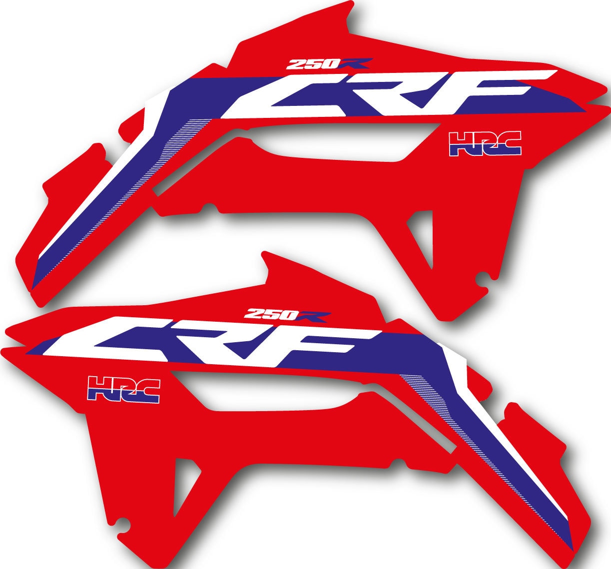 Radiator Shroud Stickers for Honda Crf 250 2022 - 2023 Models, Graphics ...