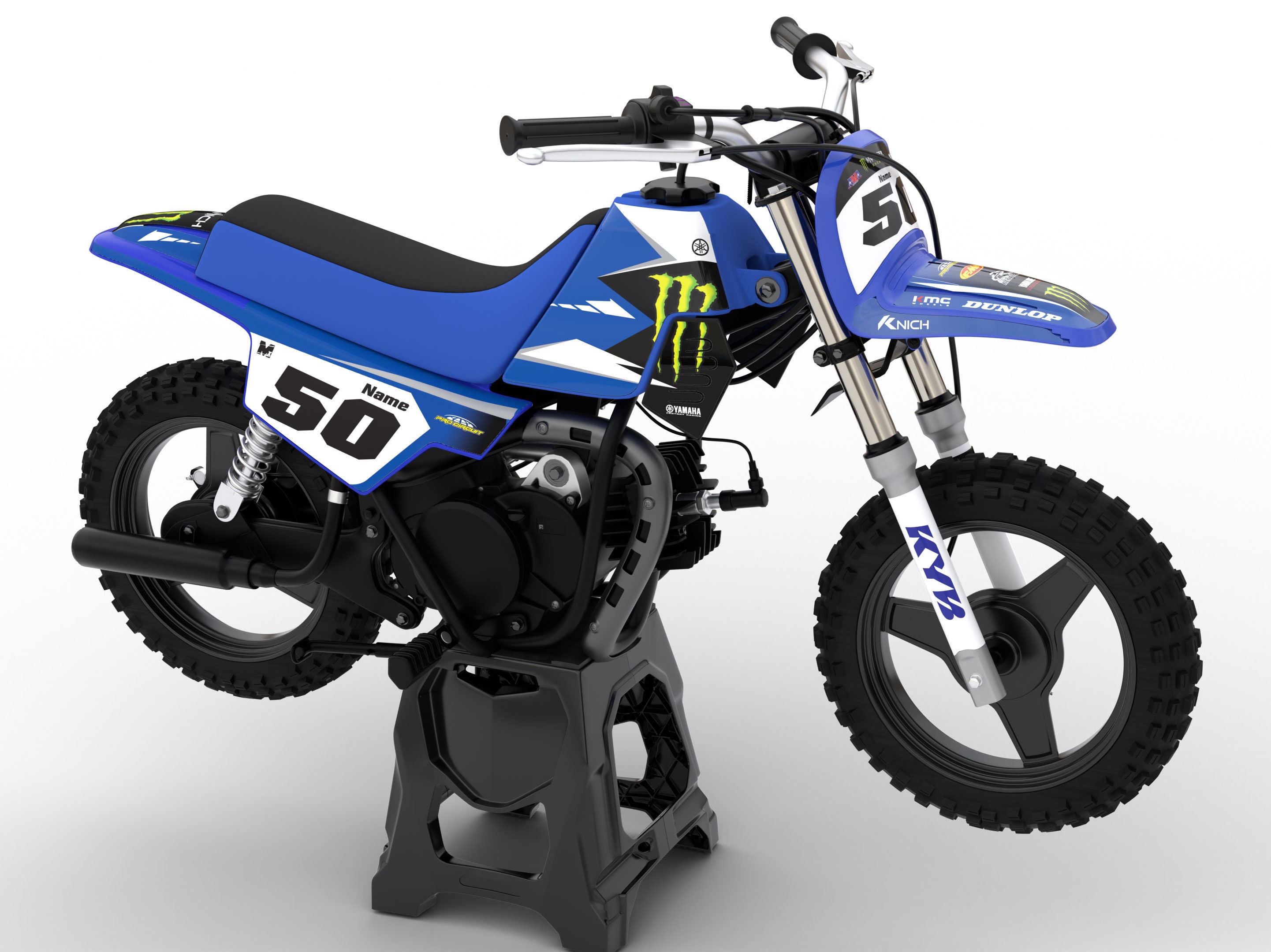 Yamaha PW50 Sticker Kit All Years Havoc Style Pee Wee 50 PW 50 Graphics ...