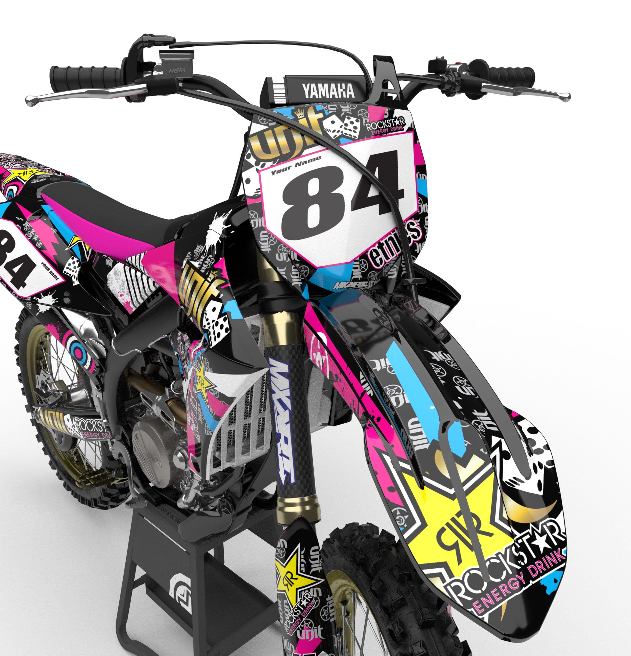 Yamaha TTR 50 Sticker Kit All Years Rush Style TTR50 Graphics / Decals ...