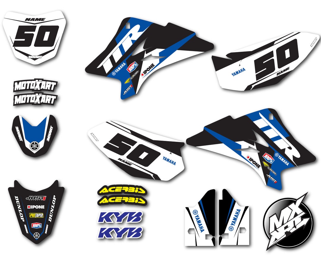 Yamaha TTR 50 Sticker Kit All Years Strength Style TTR50 Graphics ...