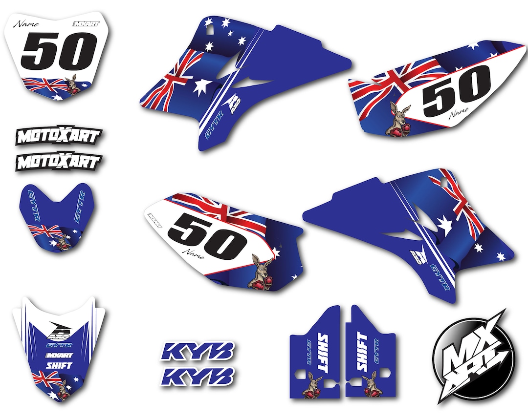 Yamaha TTR 50 Sticker Kit All Years Aussie Style TTR50 Graphics ...