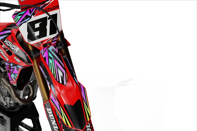 CRF 110 Custom Sticker Kit 2019 - 2024 Clover Style Graphics / Decals ...