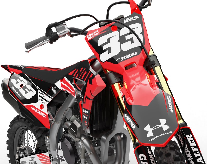 CRF 110 Custom Sticker Kit 2013 - 2018 Complex Style Graphics / Decals ...