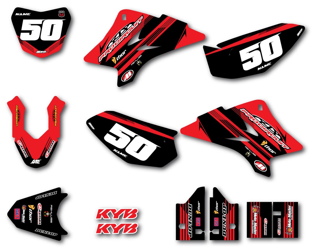 Yamaha TTR 50 Sticker Kit All Years Match Style TTR50 Graphics / Decals ...