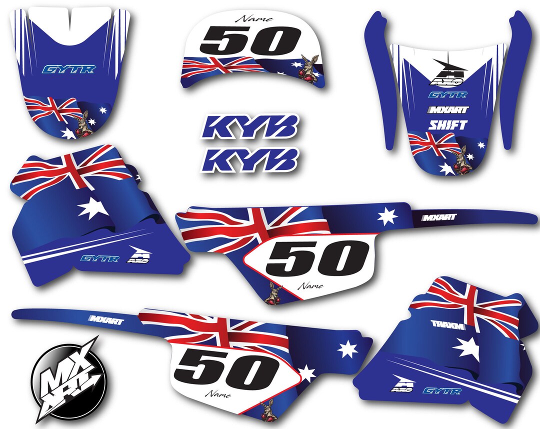 Yamaha PW50 Sticker Kit All Years Aussie Style Pee Wee 50 PW 50 ...