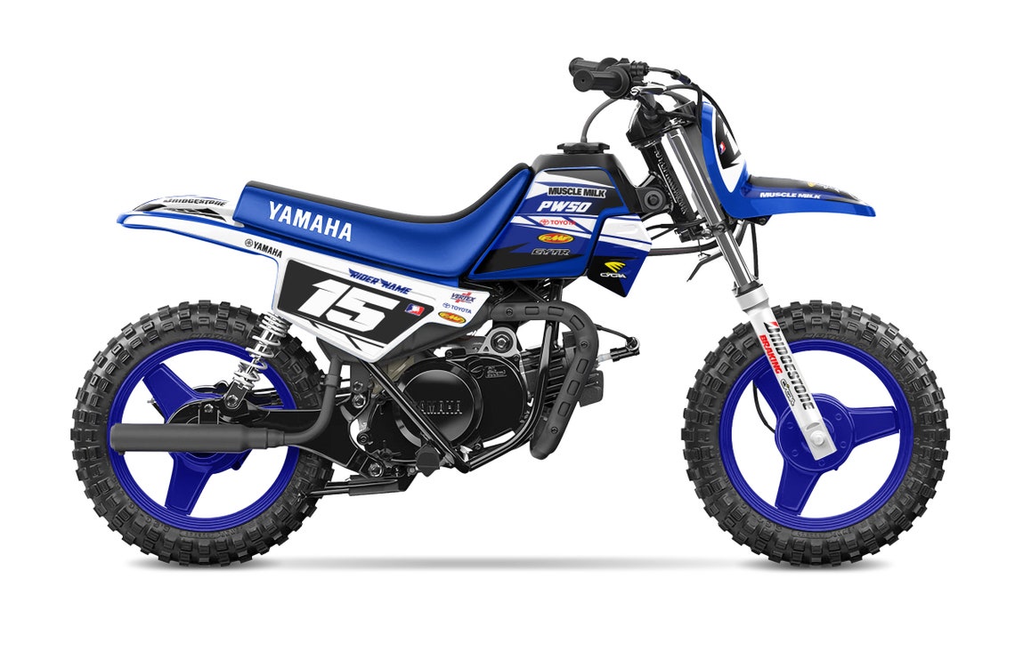 Yamaha PW50 Sticker Kit All Years Muscle Style Pee Wee 50 PW 50 ...