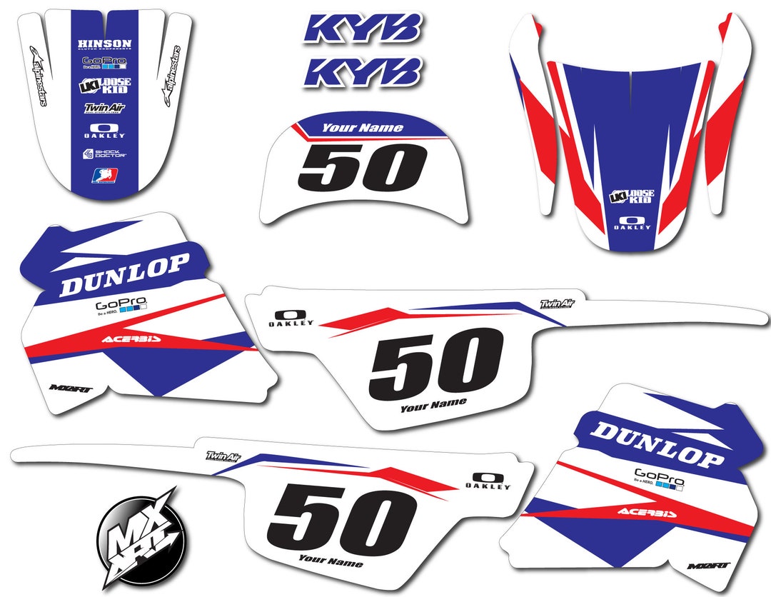 Yamaha PW50 Sticker Kit All Years Force Style Pee Wee 50 PW 50 Graphics ...