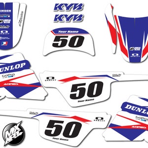 Yamaha PW50 Sticker Kit All Years Force Style Pee Wee 50 PW 50 Graphics ...