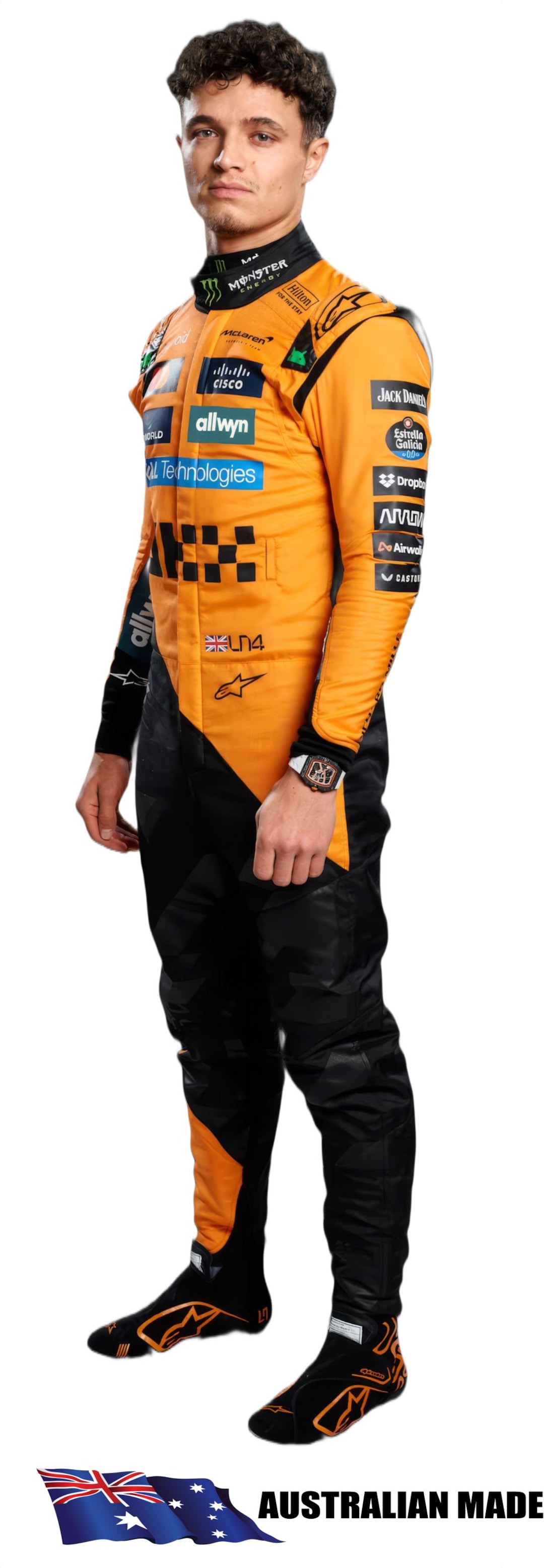Lando Norris F1 Life Size Cut Out Standee 180cm X 45cm Corflute ...