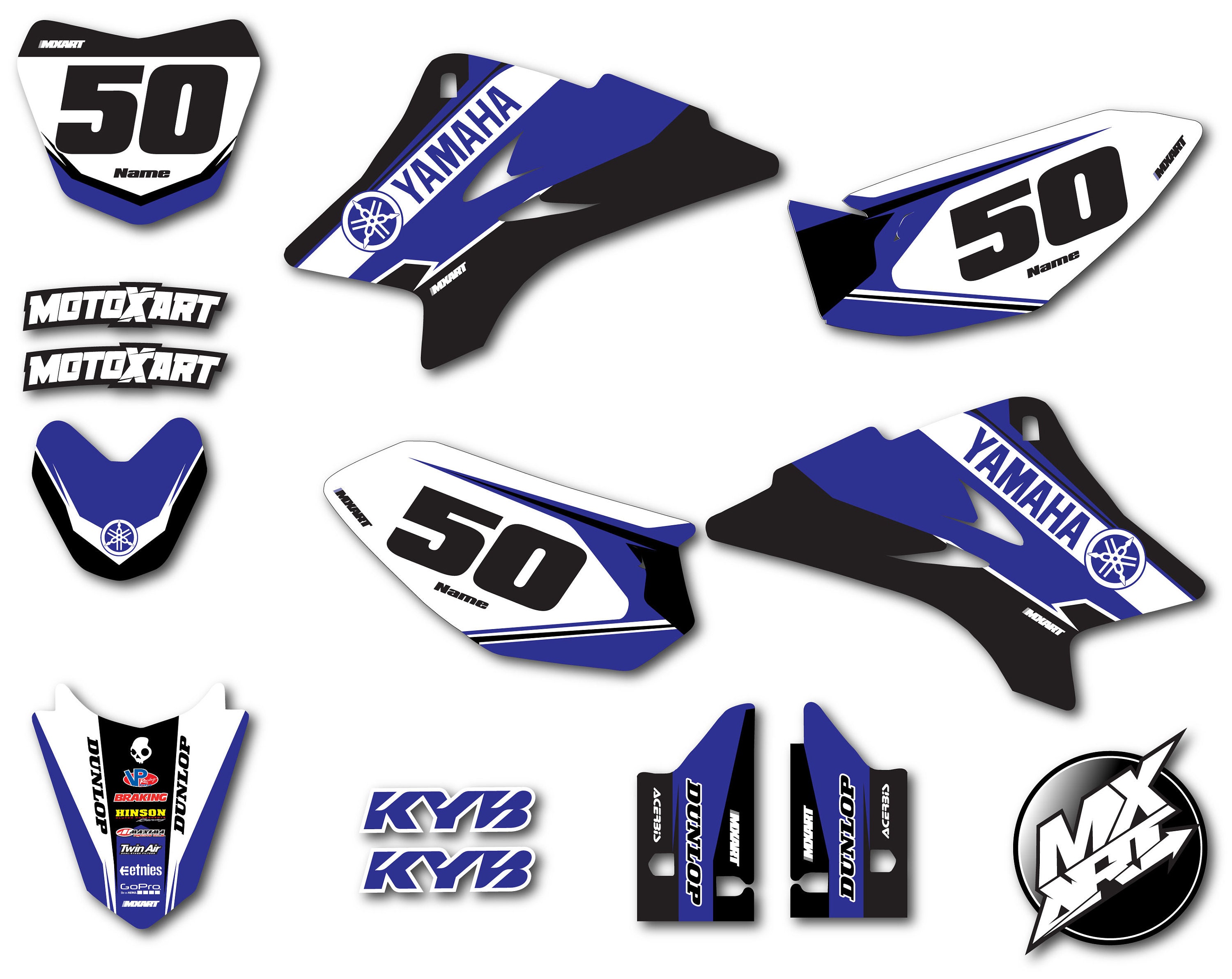Yamaha TTR 50 Sticker Kit All Years Dusty Style TTR50 Graphics - Etsy ...