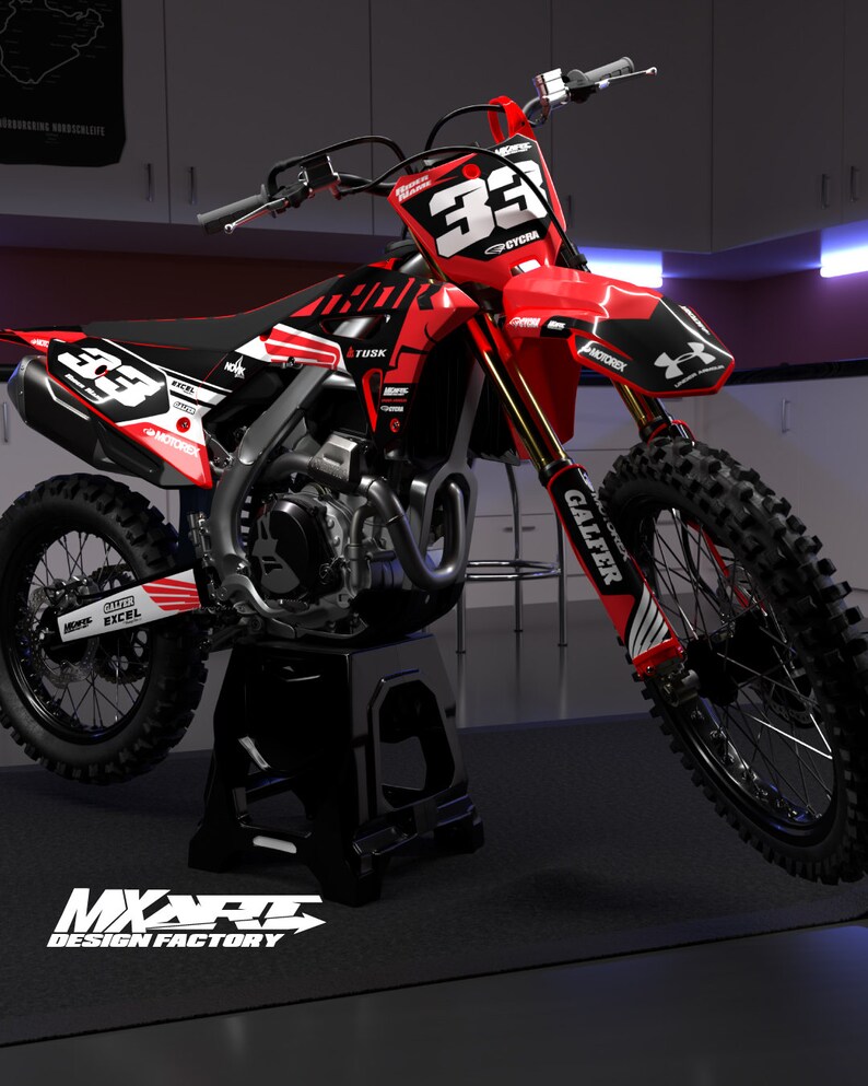 CRF 110 Custom Sticker Kit 2013 - 2018 Complex Style Graphics / Decals ...