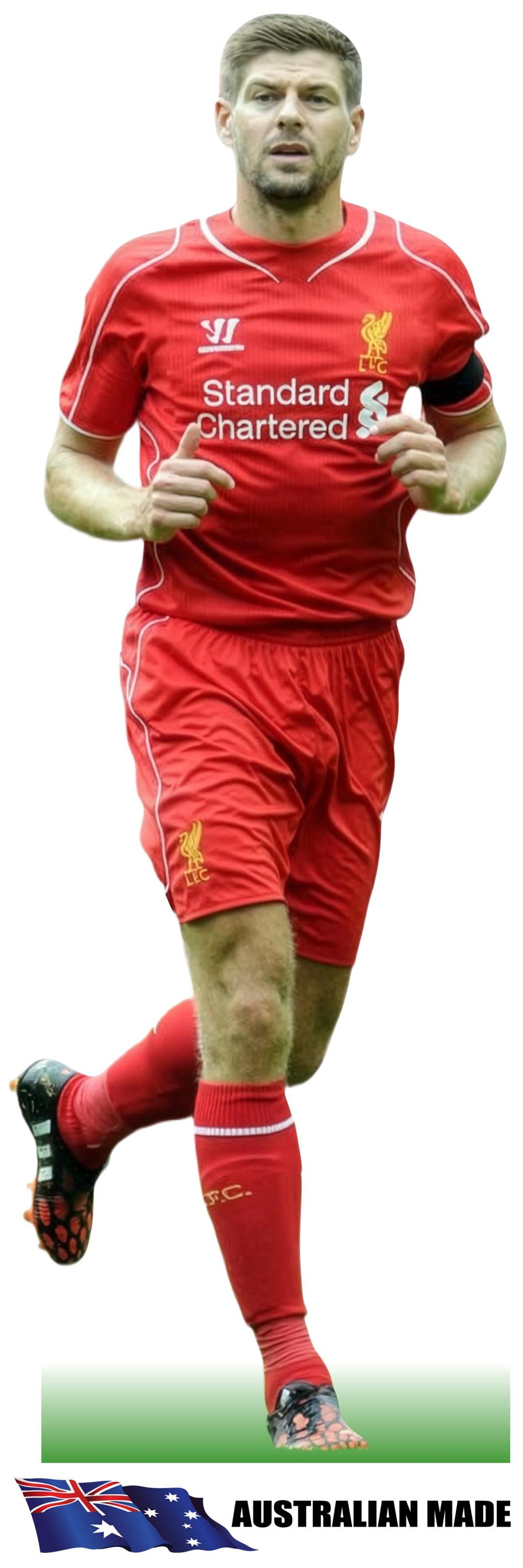 Steven Gerrard Life-size Cut Out 183cm X 63cm Corflute Foldable Standee ...