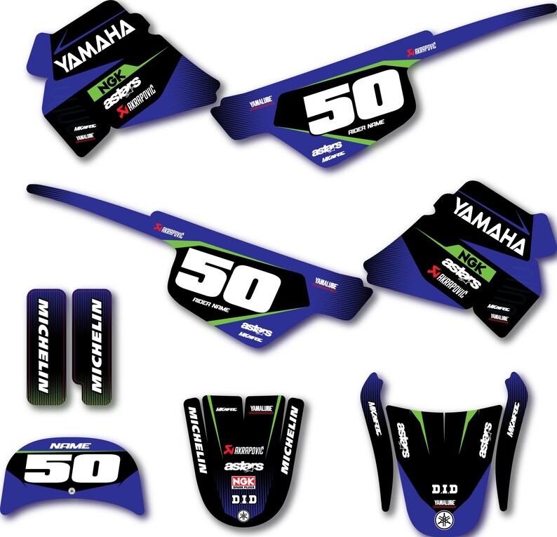 Yamaha PW50 Sticker Kit All Years Warsaw Style Pee Wee 50 PW 50 ...