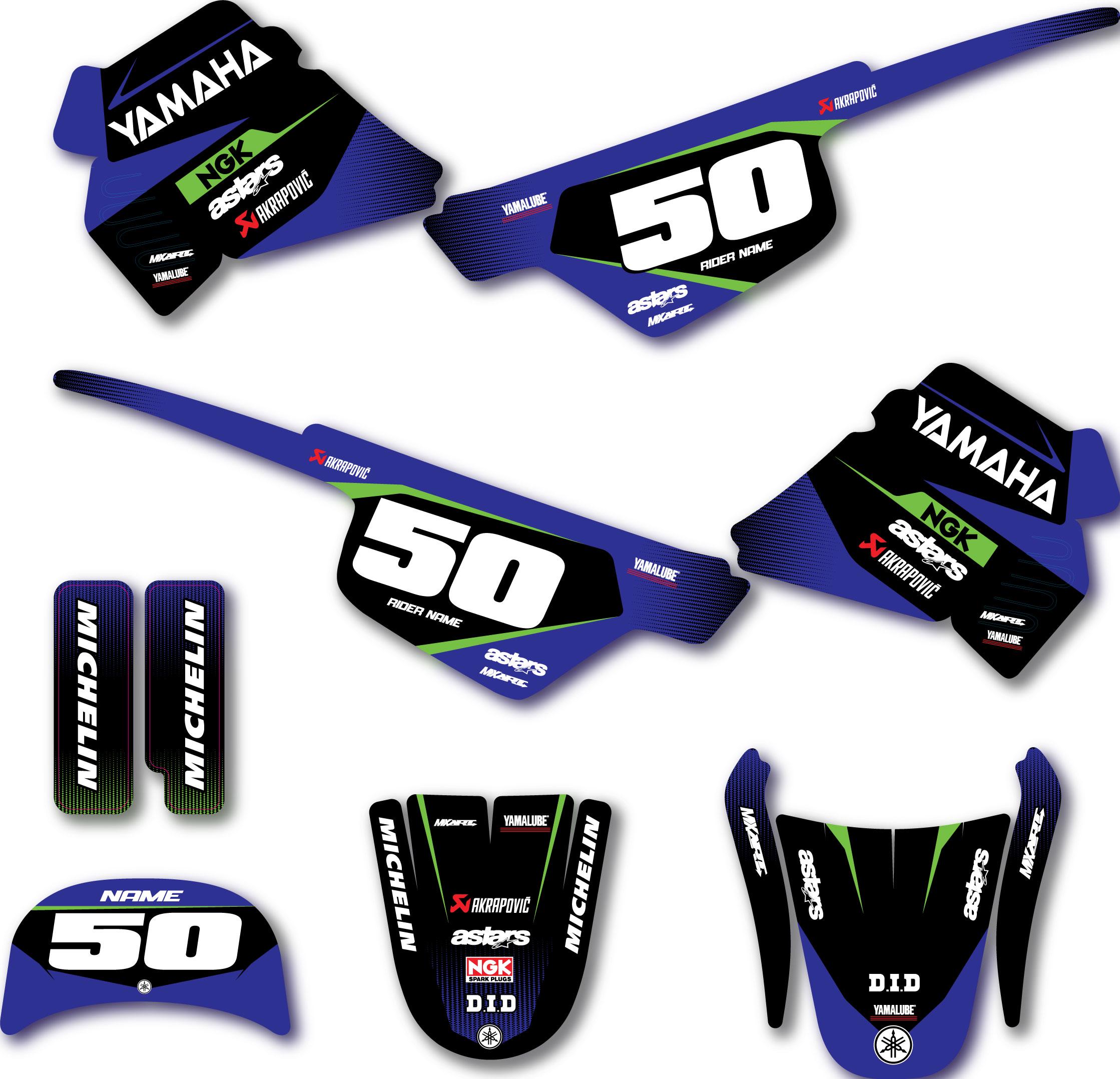 Yamaha PW50 Sticker Kit All Years Warsaw Style Pee Wee 50 PW 50 ...