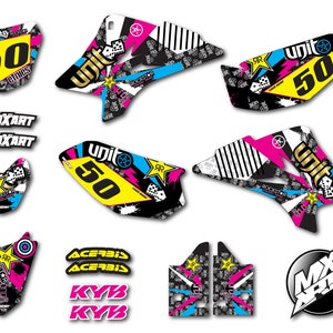 Yamaha TTR 50 Sticker Kit All Years Rush Style TTR50 Graphics / Decals ...